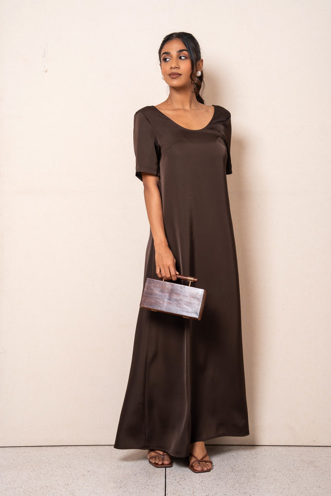 MAPA DRESS CHOCOLATE | Maia