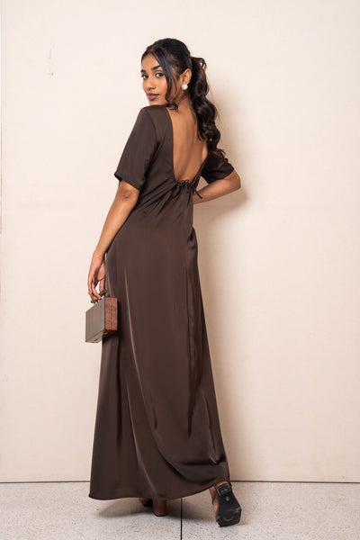 MAPA DRESS CHOCOLATE | Maia