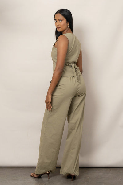 ROWINA VEST SAGE | Maia