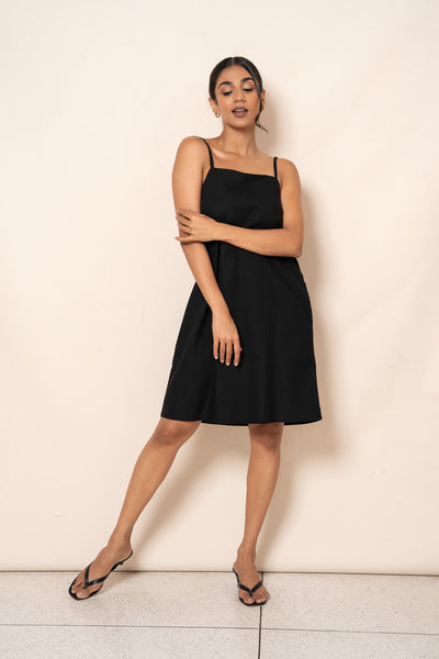 MIA CAMI DRESS BLACK | Maia